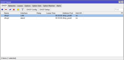 DHCP Server Configuration in MikroTik RouterOS 7