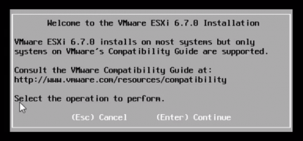 VMware ESXi 6.7 Installation and Basic Configuration - System Zone