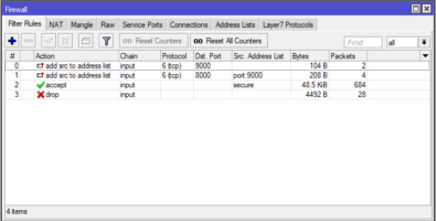 Securing MikroTik Router with Port Knocking - System Zone